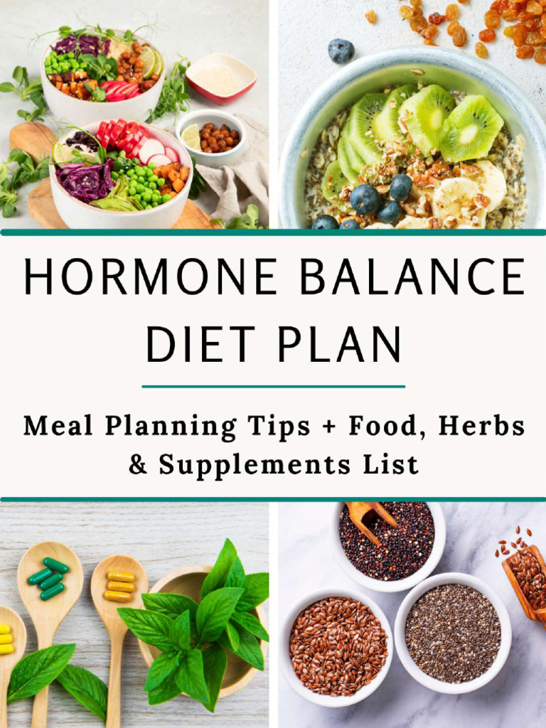 Hormone Balance Diet Plan With Grocery List and Meal Planner | PDF ...