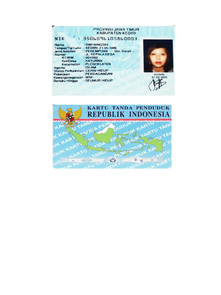 KTP Dwi Ningsih | PDF