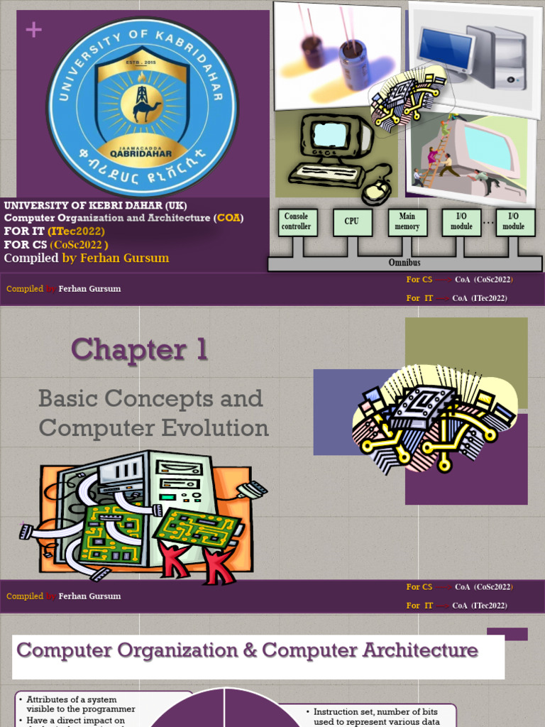 COA CH01 & CH 02 (Autosaved) | PDF | Central Processing Unit | Cpu Cache