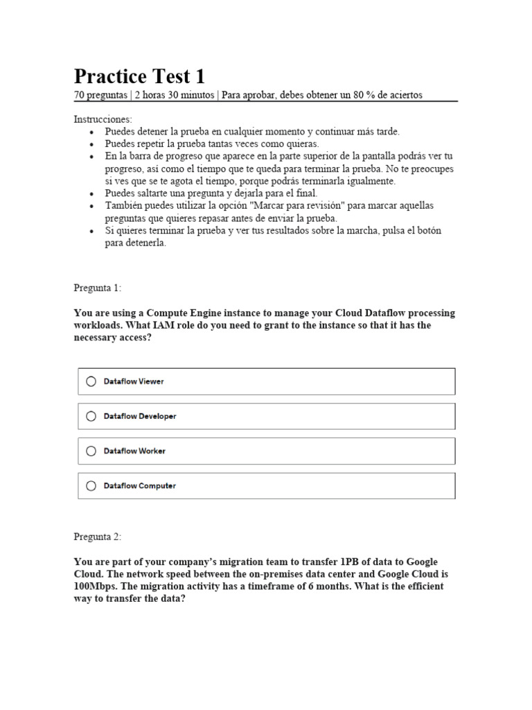 Preguntas Tests Udemy | PDF | Cloud Computing | Databases