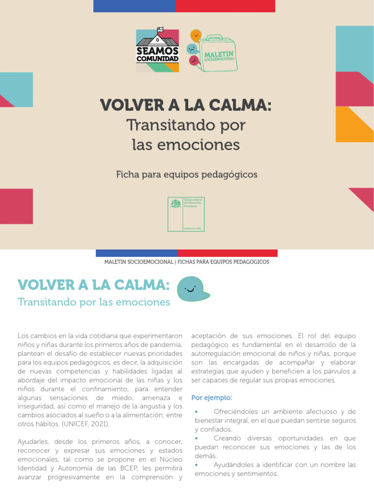Estrategias para Volver a la Calma | PDF | Las emociones ...