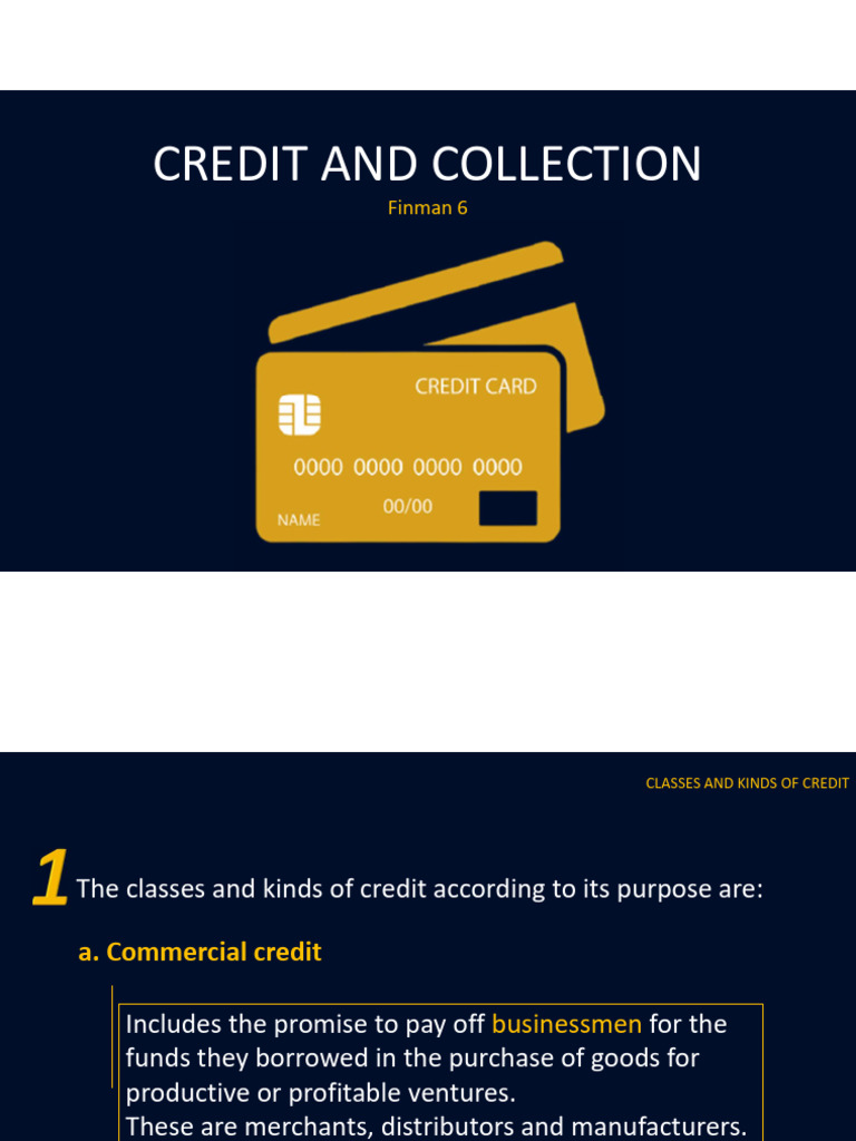 Credit and Collection Week 4 | PDF | Finance & Money Management | Credit