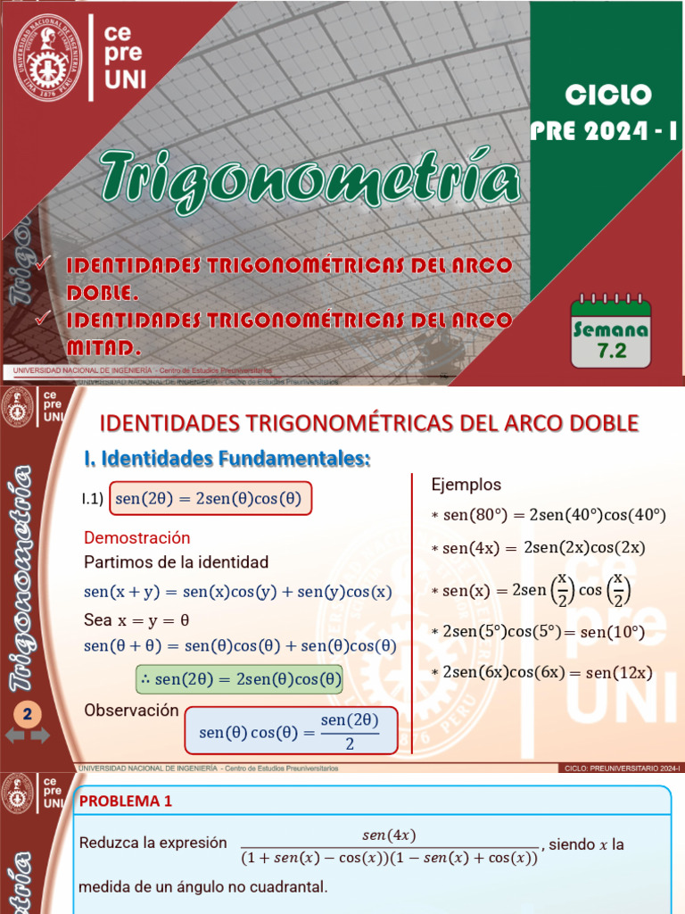 7,2 IT Arco Doble y Arco Mitad PRE 2024 I | PDF | Funciones ...