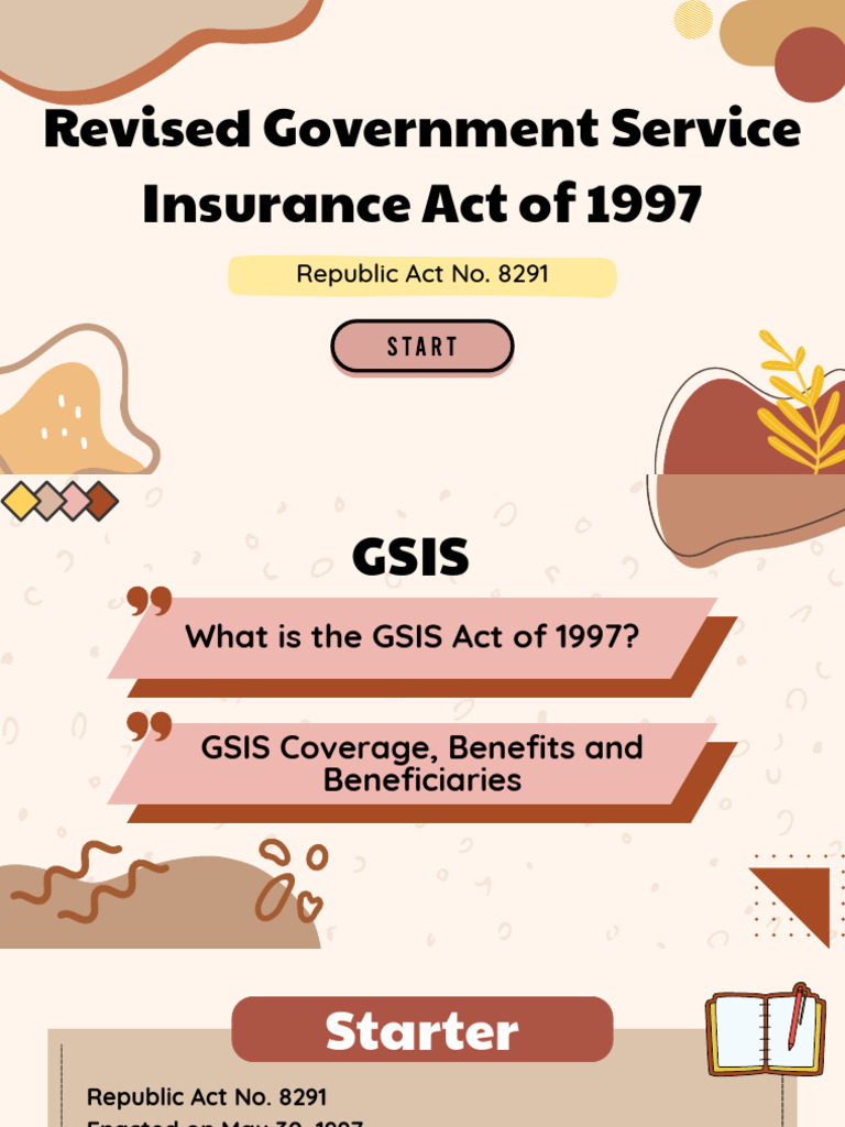 Labor Gsis Report | PDF | Life Insurance | Pension