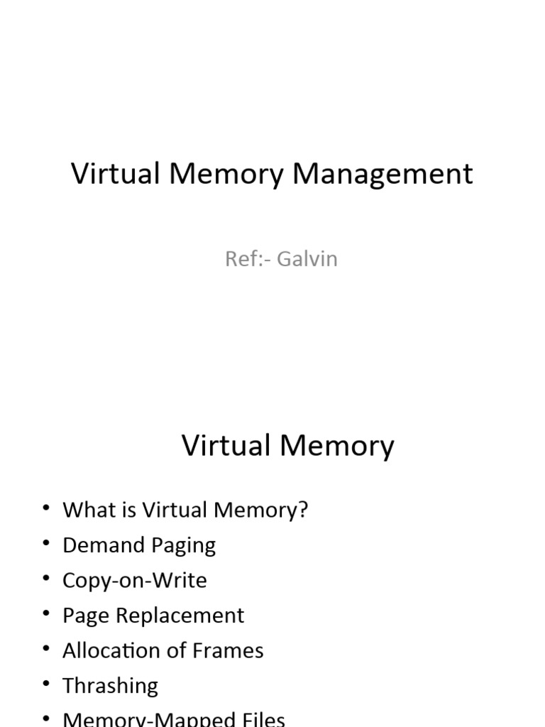 Virtual Memory Management 2 | PDF | Computer Memory | Computer Data Storage