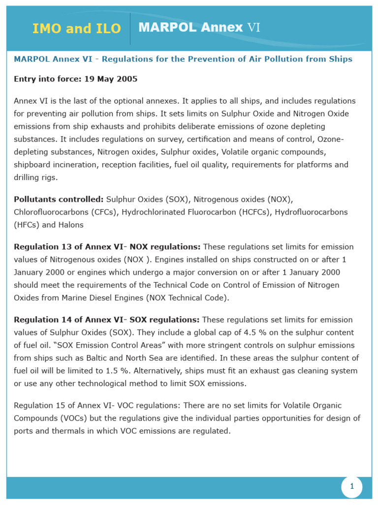 Im Marpol Annex 6 | PDF | Technology & Engineering