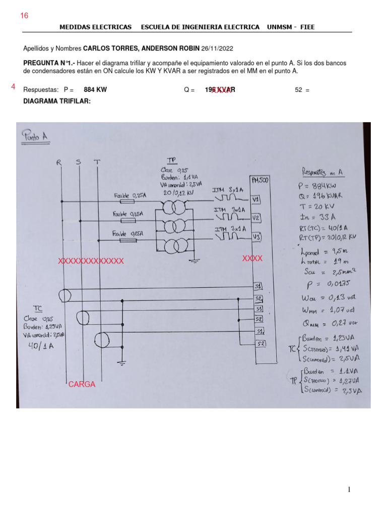 Diagramas Trifilares y Cálculos Eléctricos | PDF | Ingenieria Eléctrica ...
