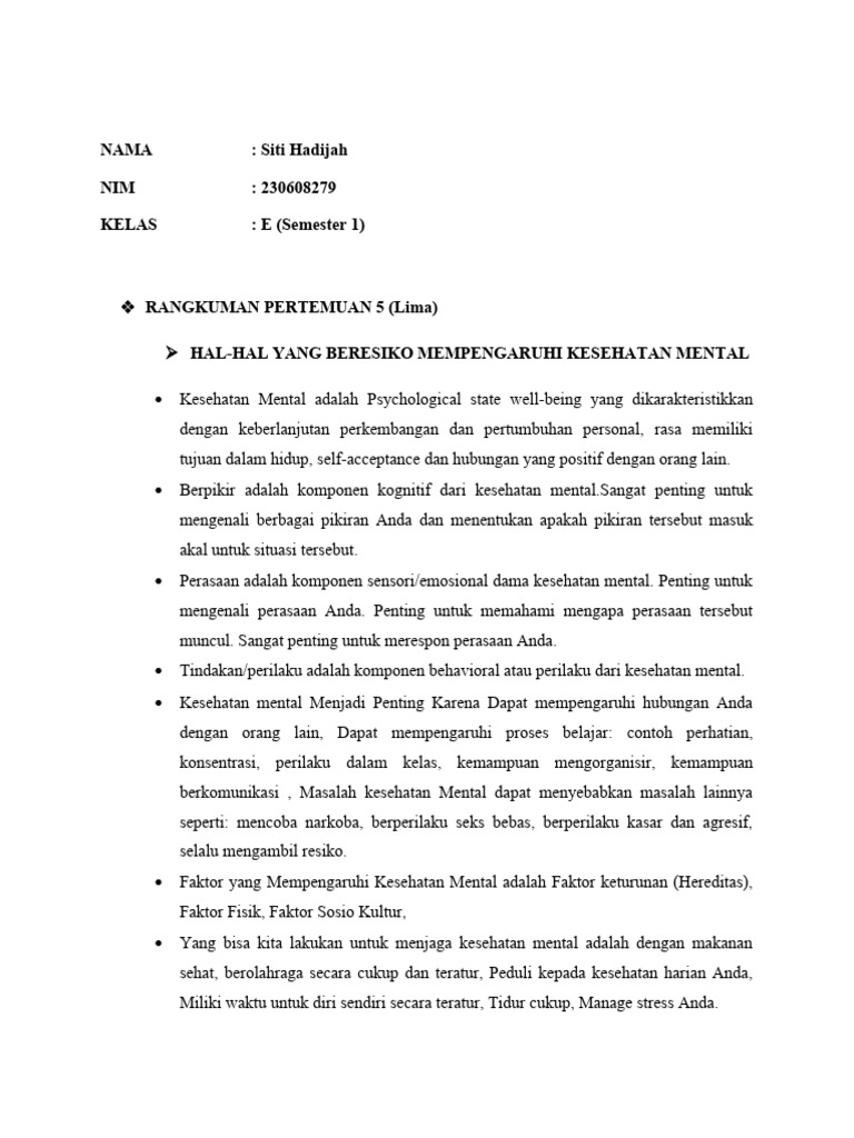 Siti Hadijah - E - 230608279 | PDF