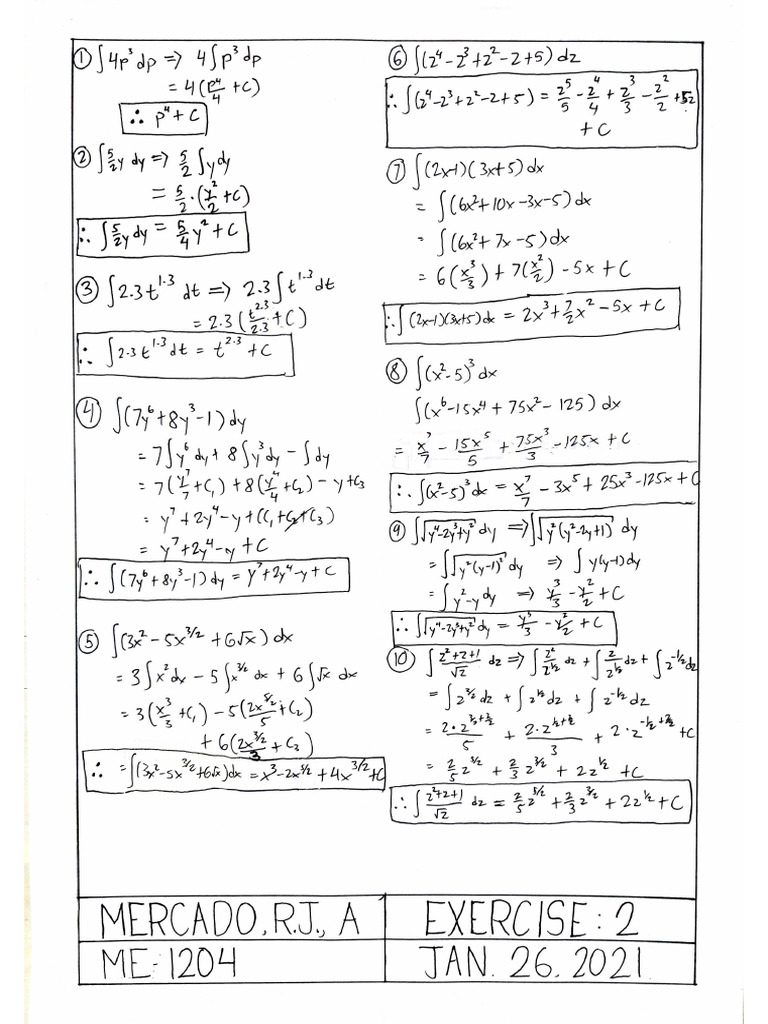 ME1204 Exercise1 | PDF