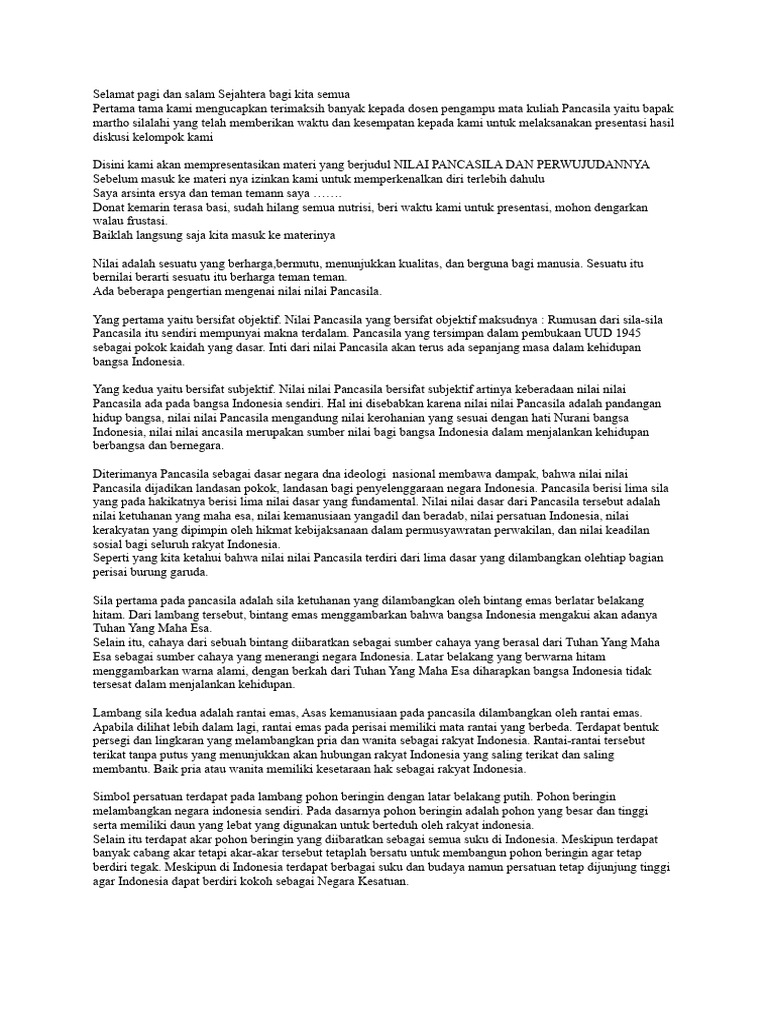 Teks Presentasi PCL | PDF