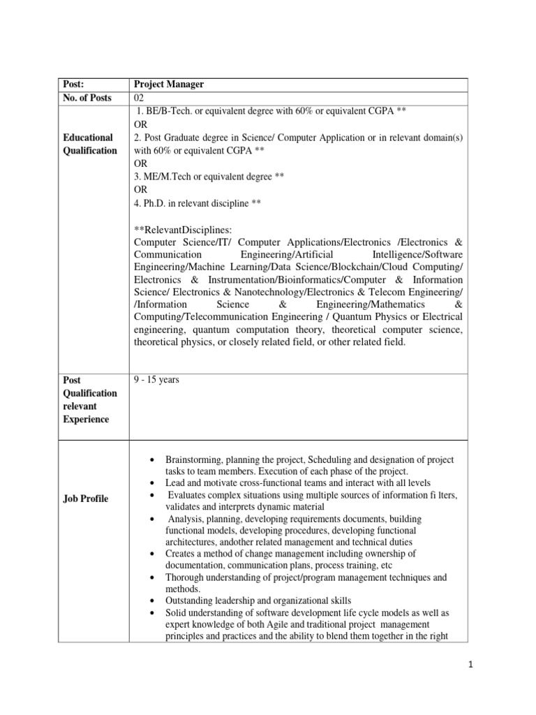 6 Project Manager | PDF | Engineering | Computing