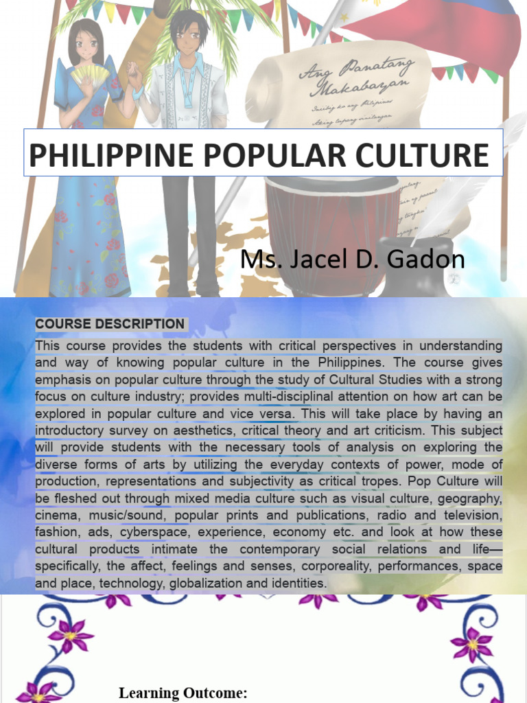 Understanding Philippine Popular Culture | PDF | Popular Culture | Society