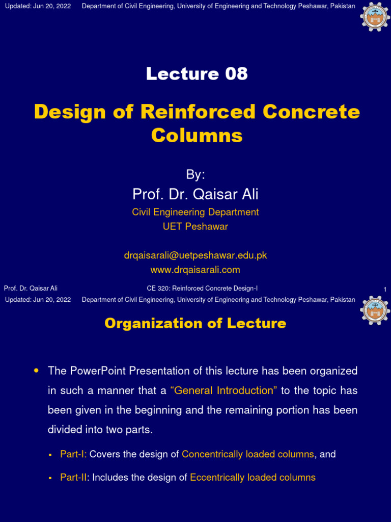 Reinforced Concrete Column Design Guide | PDF | Column | Reinforced ...