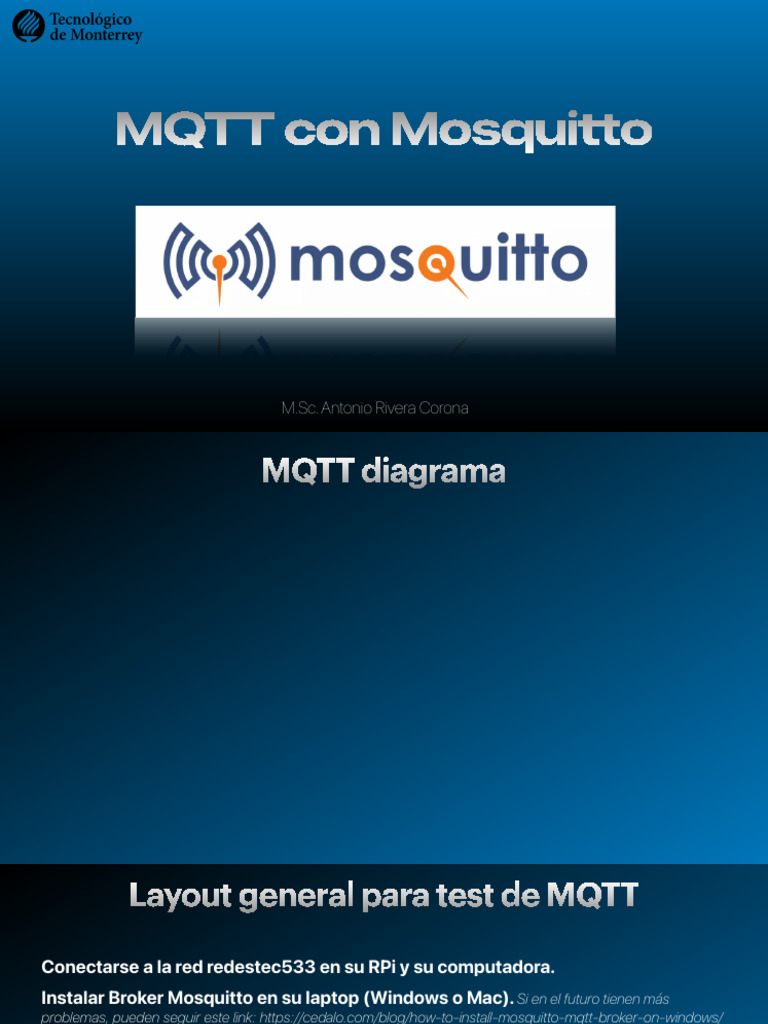 Guía de MQTT con Mosquitto para RPi | PDF