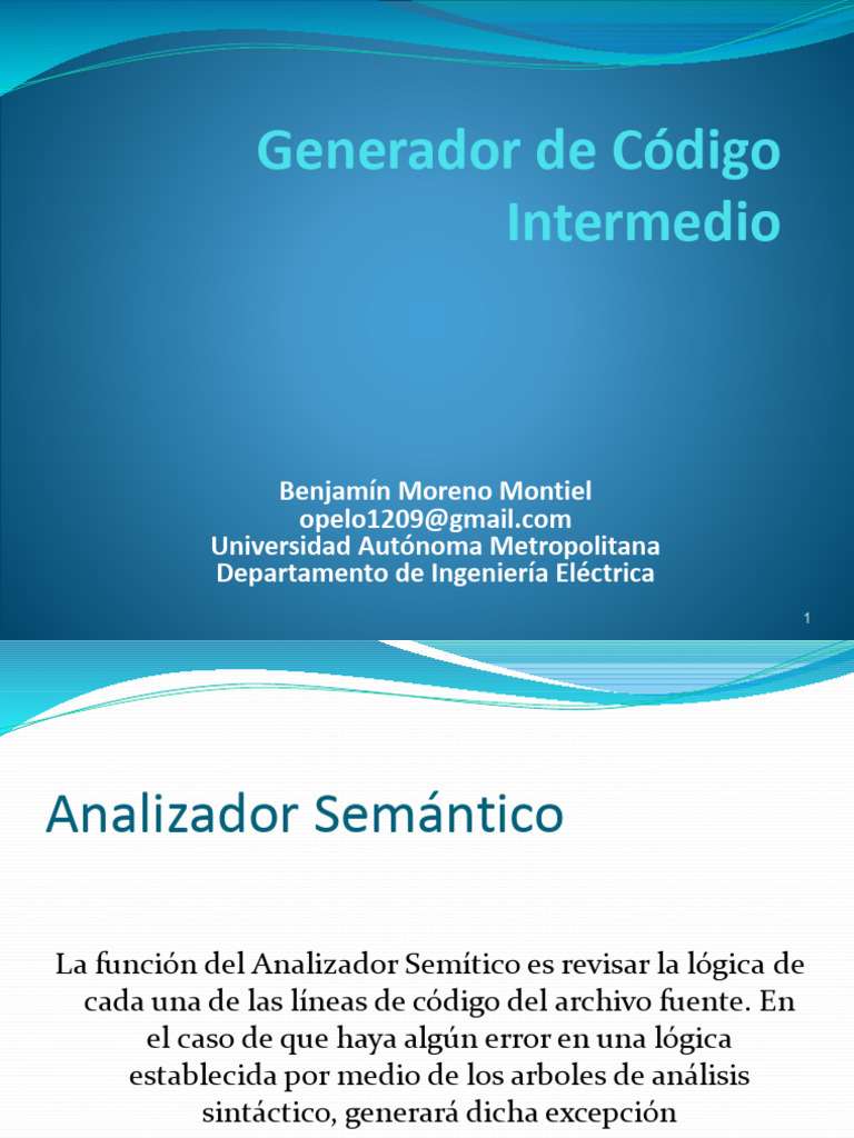 Generador de Codigo Intermedio | Descargar gratis PDF | Compilador ...