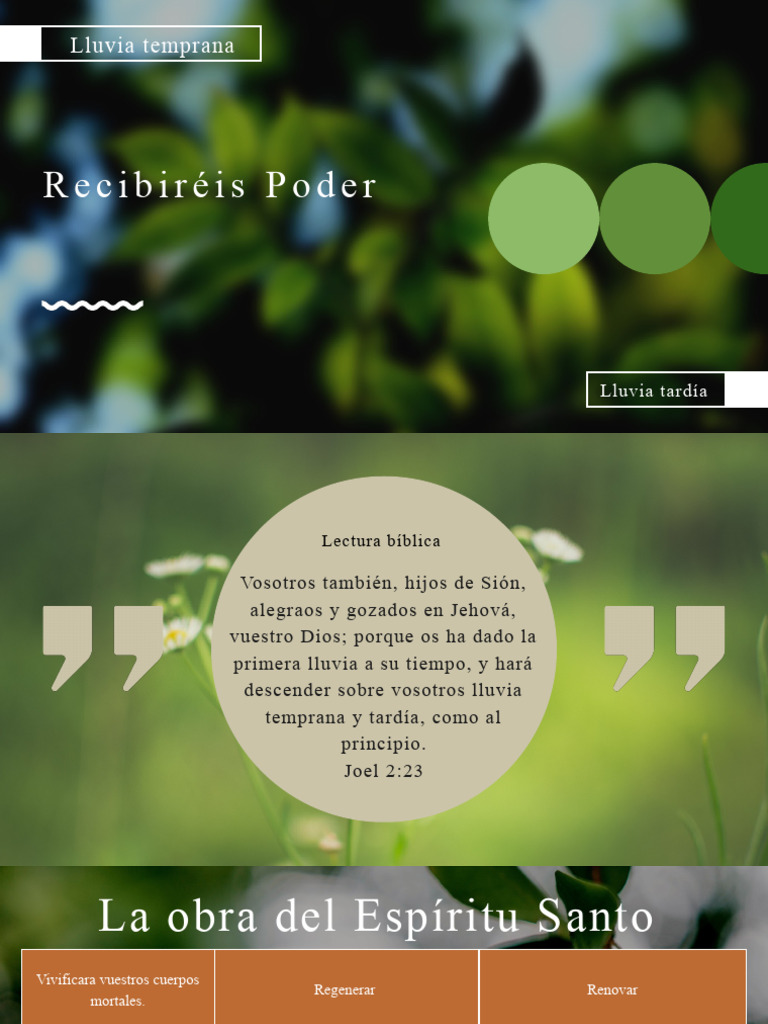 Recibiréis Poder | PDF | espíritu Santo | Teología