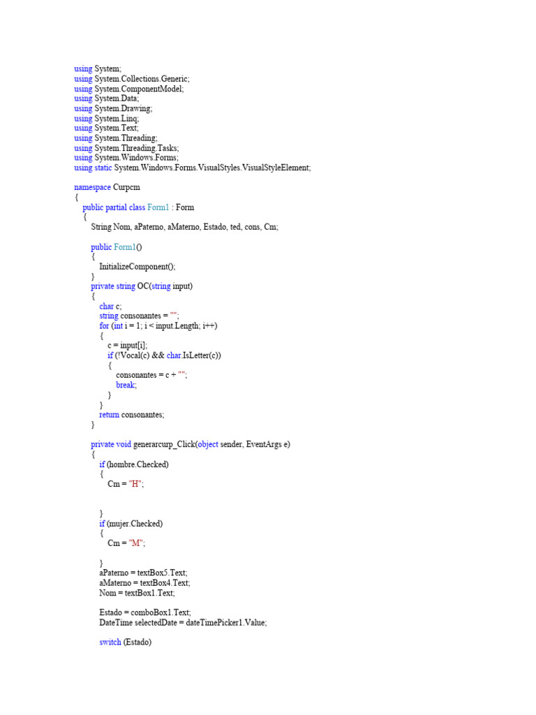 Curp POE | PDF | Computer Programming | Software Engineering