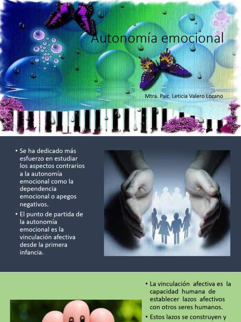 Autonomía Emocional y Vinculación Afectiva | PDF
