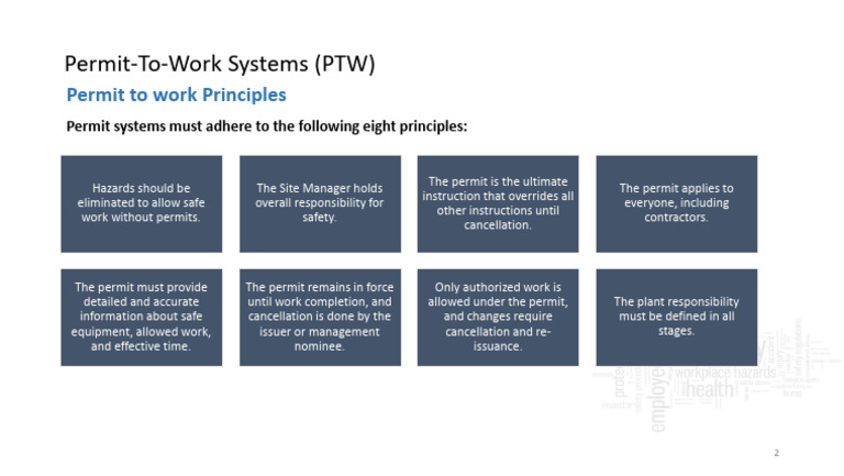 Permit To Work Principles | PDF | Business | Technology & Engineering