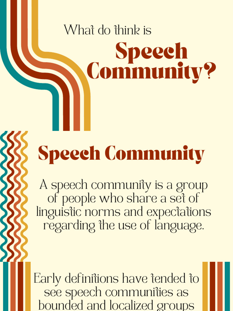 Speech Community | PDF
