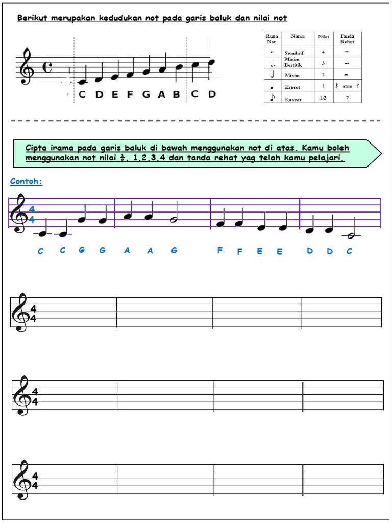 Muzik - Latihan Mencipta Irama Pada Baluk | PDF