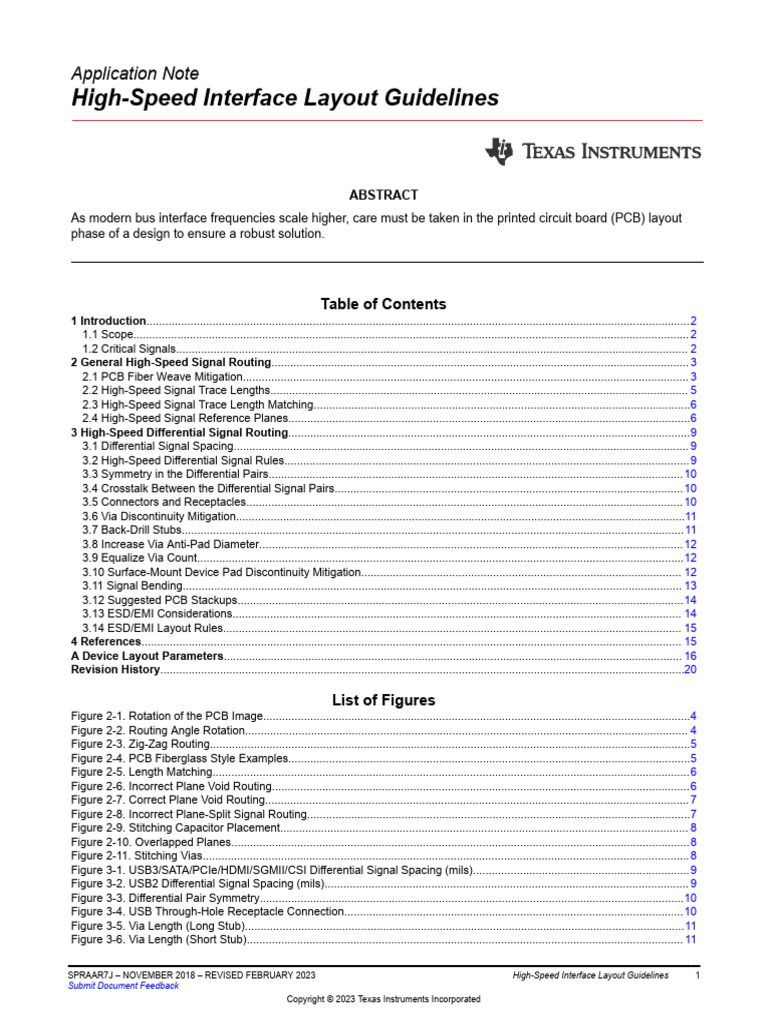 TI HighspeedInterfaceLayoutGuidelines | PDF | Usb | Printed Circuit Board