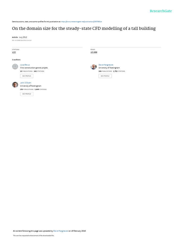 Wind and Structures 2012 | PDF | Turbulence | Computational Fluid Dynamics