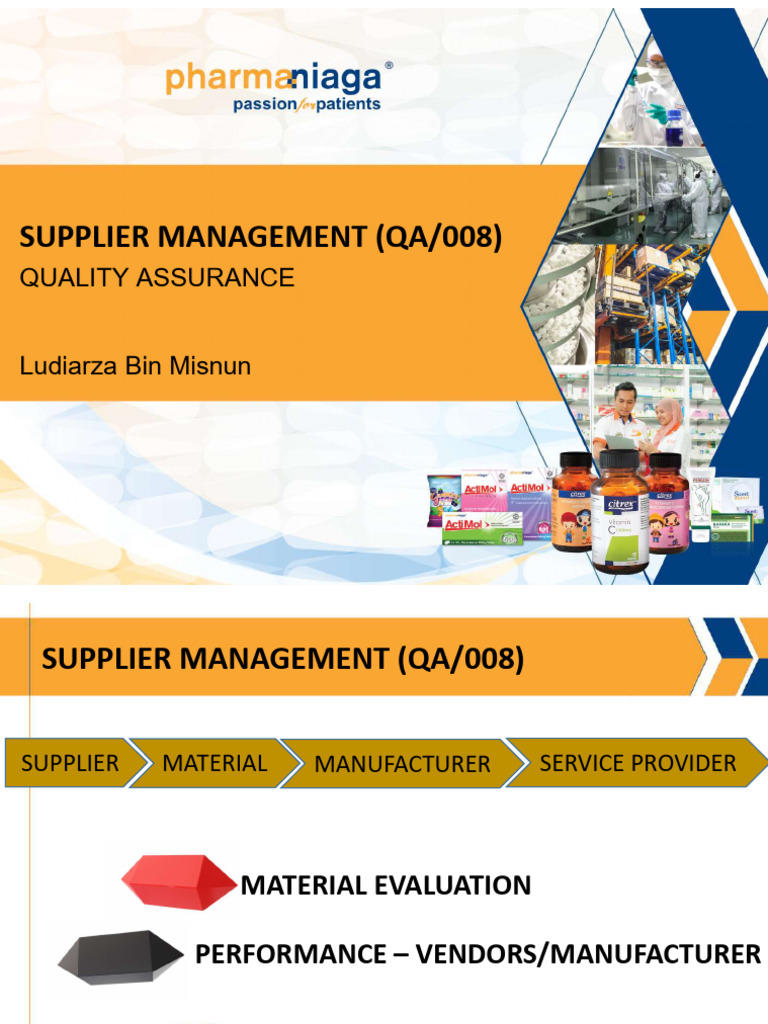 DTP - Supplier Management SOP QA.008 | PDF | Specification (Technical Standard) | Business Process