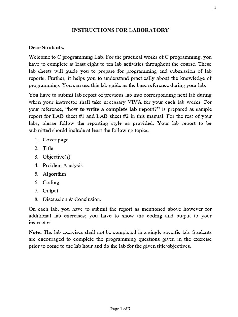 CSE Lab 1 | PDF | Computer Program | Programming