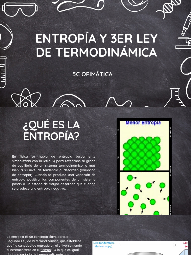 Entropia y 3er Ley de Termodinamica | PDF | Entropía | Termodinámica