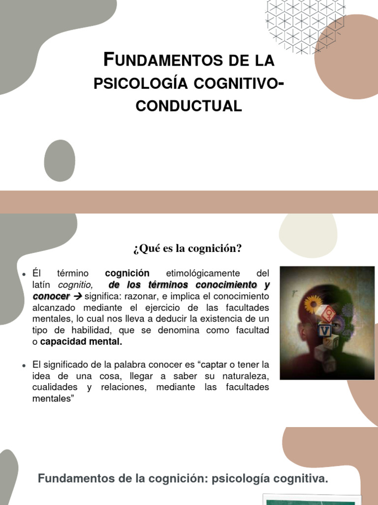 Clase 1 - Fundamentos de La Cognición. | PDF | Percepción | Pensamiento Clase 1 - Fundamentos de La Cognición. | PDF | Percepción | Pensamiento