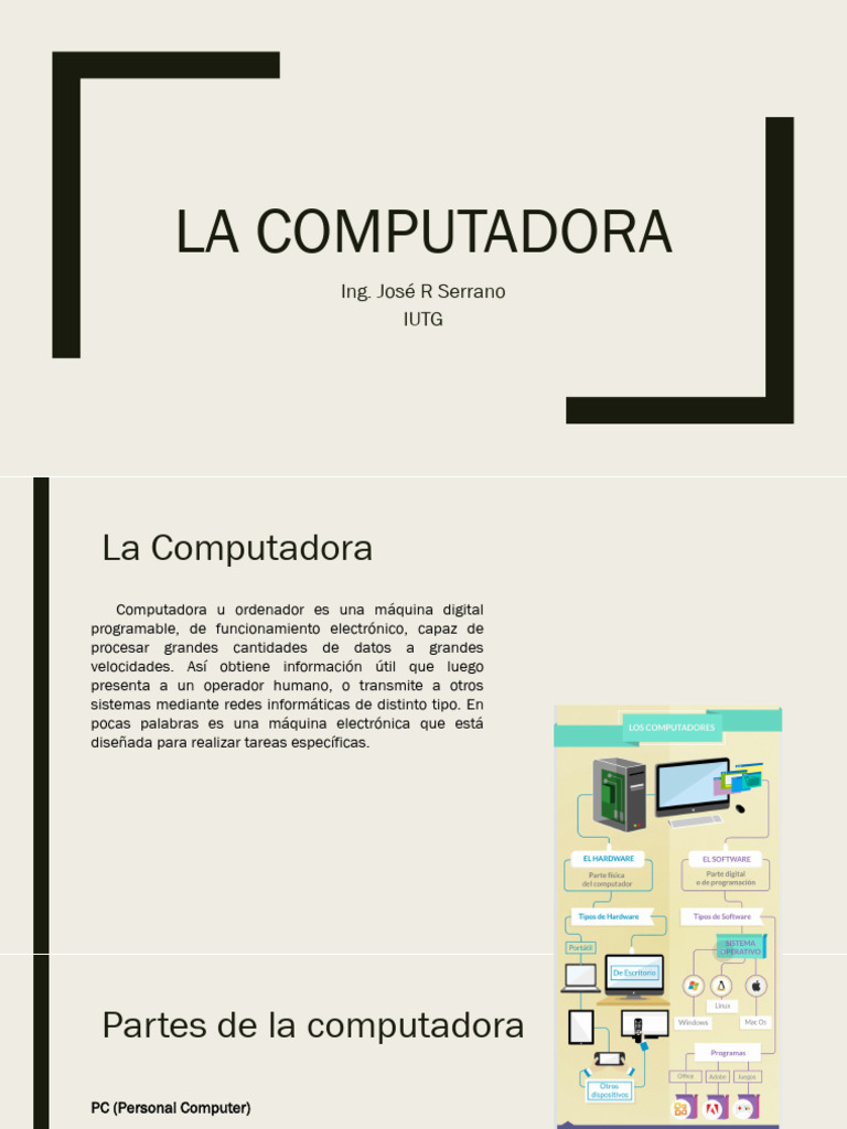 IAC - C1 - La Computadora Introducción A La Computación | PDF ...