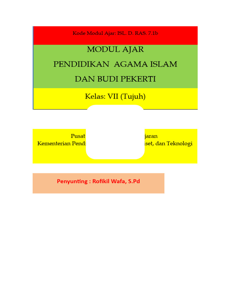 Modul Ajar PAI VII Bab I (4-5) | PDF