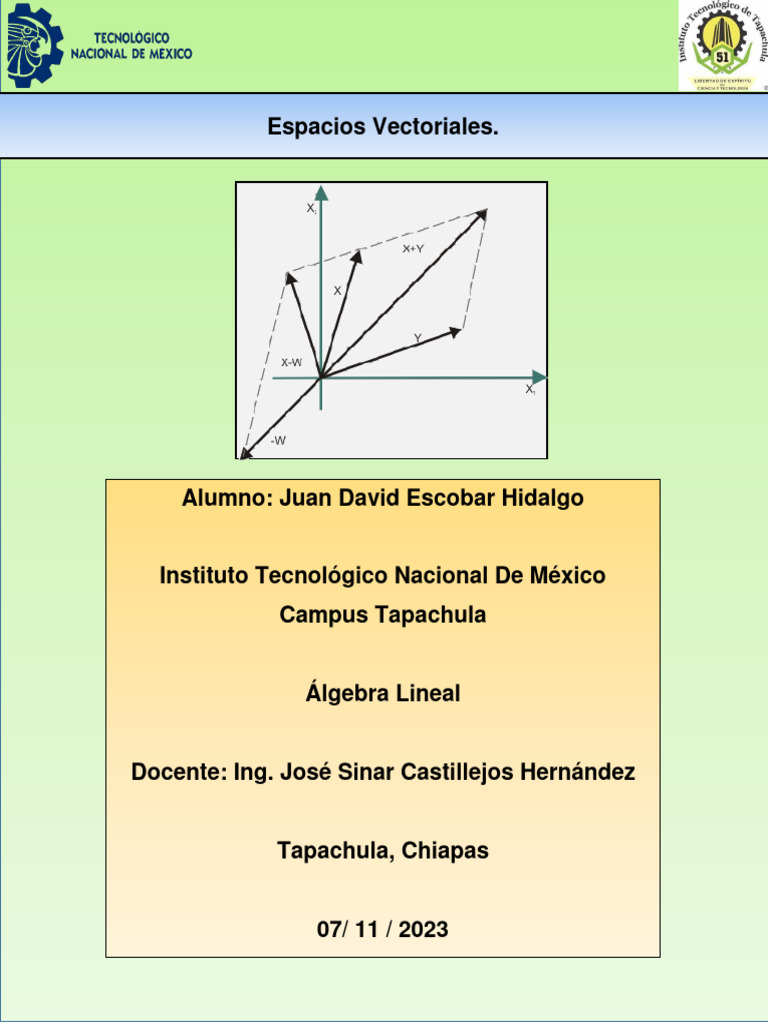 Tema 4 Álgebra Lineal Espacios Vectoriales PDF | PDF | Espacio ... Tema 4 Álgebra Lineal Espacios Vectoriales PDF | PDF | Espacio ...