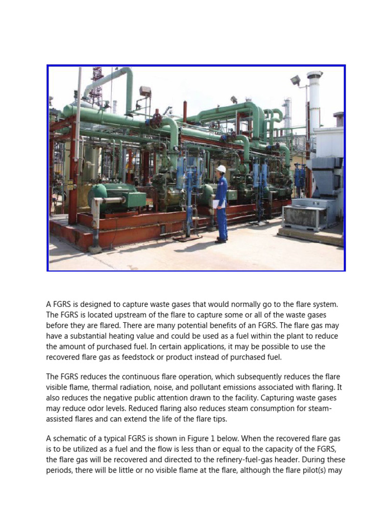 Flare Gas Recovery System Benefits | PDF | Gases | Sustainable Technologies