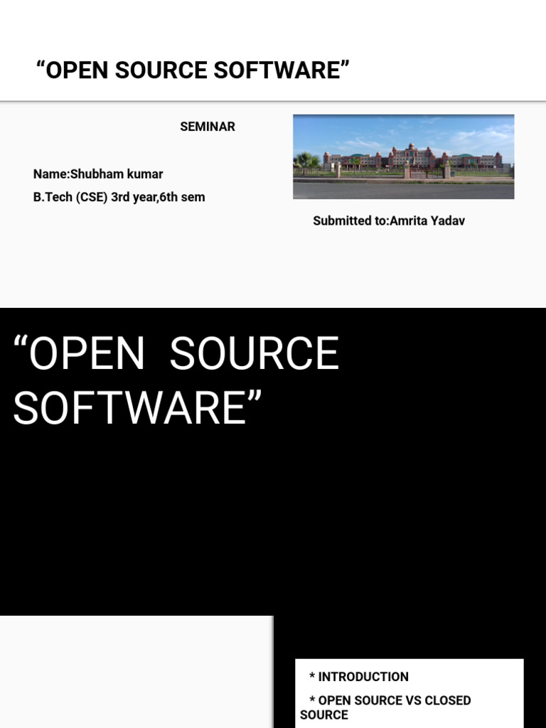 Open Source Software | PDF | Open Source | Free Software