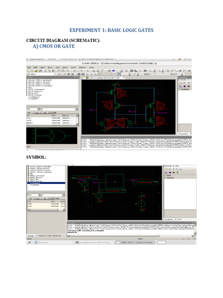 Screenshots of Ecad Lab | PDF
