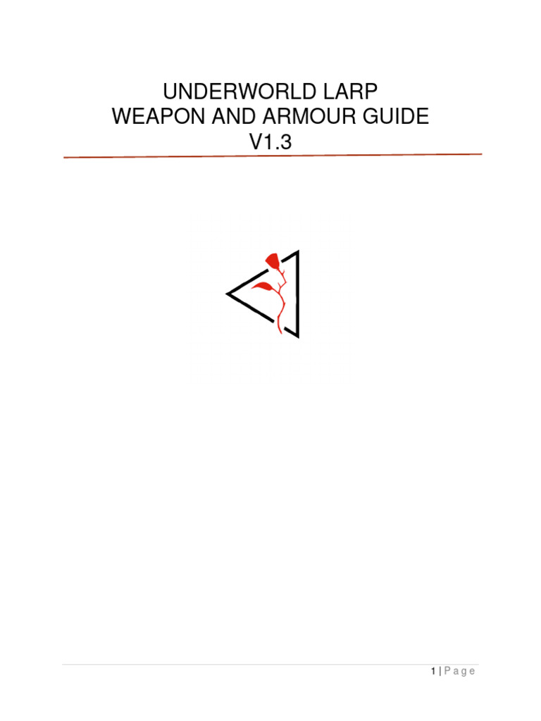 Underworld LARP Weapon & Armour Guide | PDF | Tools