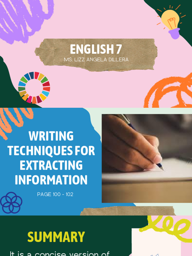 English 7AB (Sept 18) Part 2 - Writing Techniques | PDF | Aurora ...