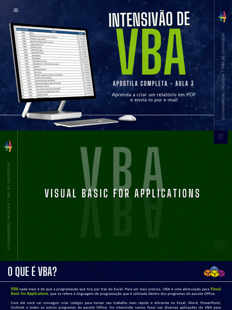 Apostila 3 - Intensivão de VBA | PDF | Microsoft Excel | Informática