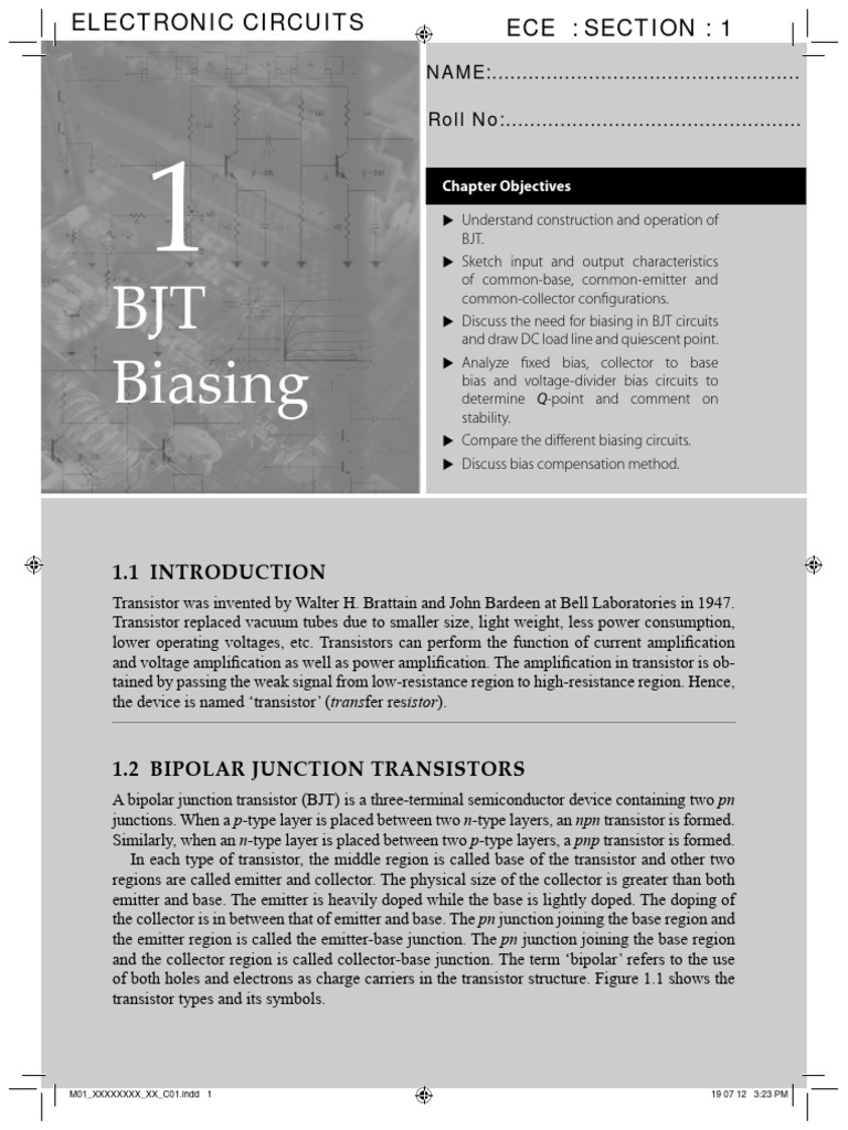 Edc 8 | PDF | Bipolar Junction Transistor | P–N Junction