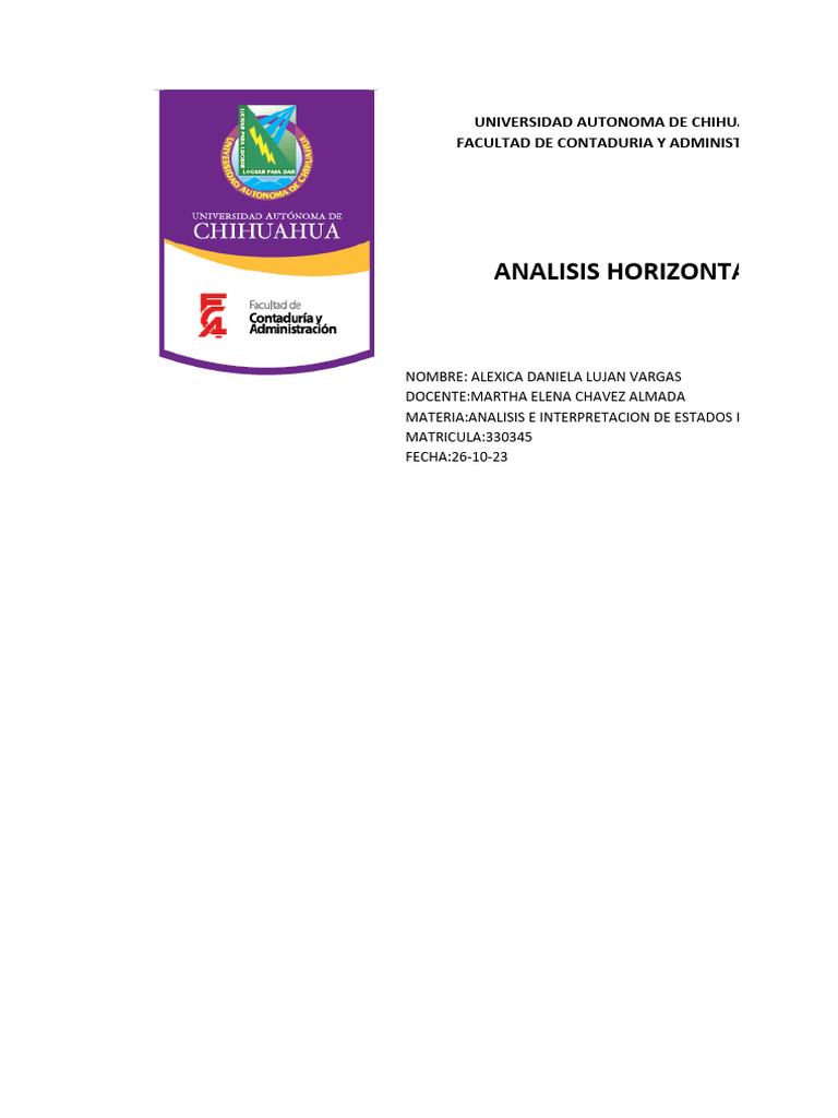 Analisis Horizontal | PDF
