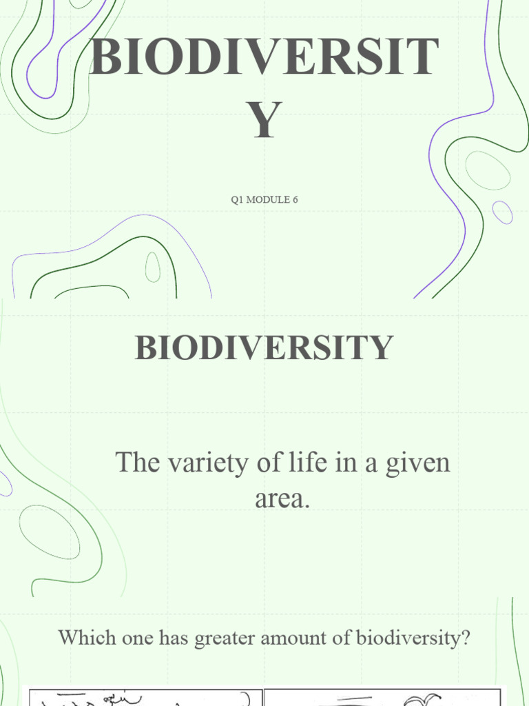 Understanding Biodiversity and Ecosystems | PDF | Climate Change ...