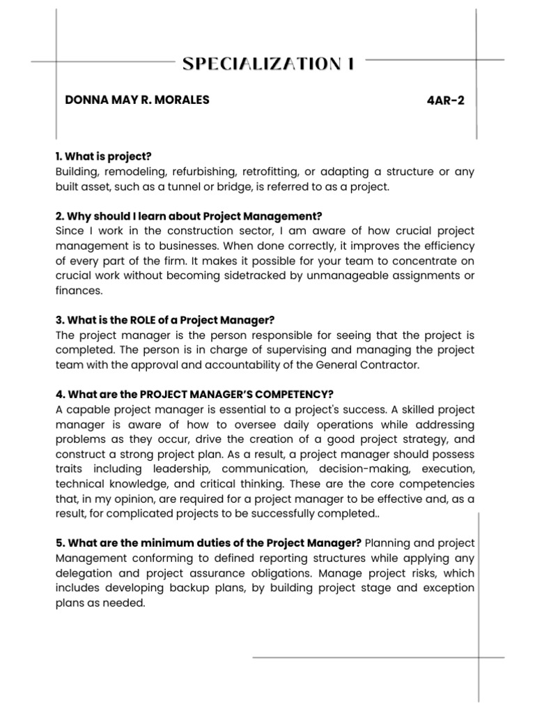 SPECIALIZATION 1 Ass No.1 | PDF