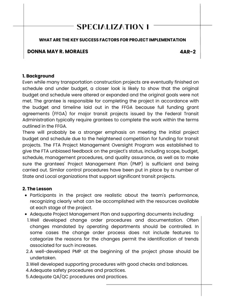 Specialization 1 Ass No.2 | Download Free PDF | Project Management ...