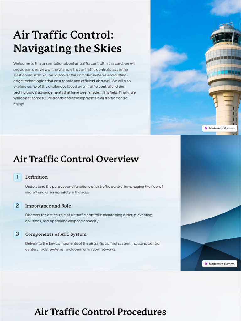 Air Traffic Control: Overview & Future Trends | PDF | Air Traffic ...