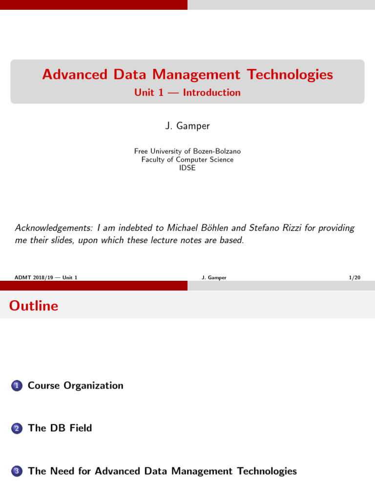 Admt01 Intro | PDF | Databases | Relational Model