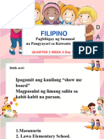 Filipino 2 - Q2-M6 Pagpapahayag Ang Sariling Ideya, Damdamin o Reaksyon | PDF