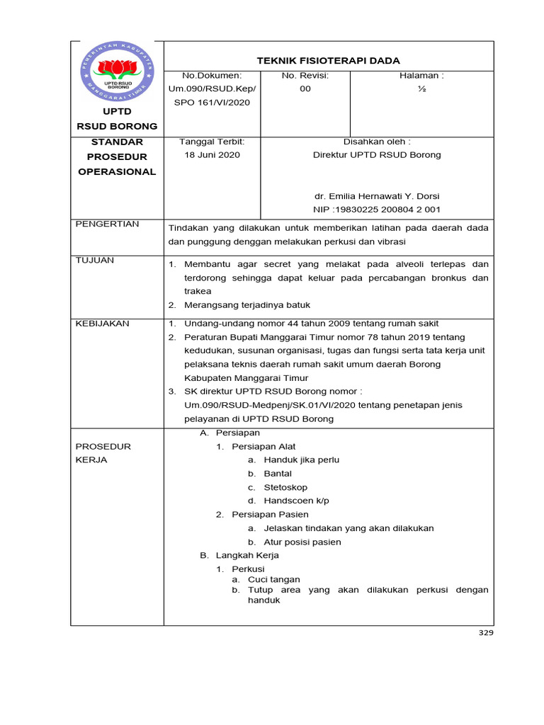 161 Teknik Fisioterapi Dada Edit | PDF