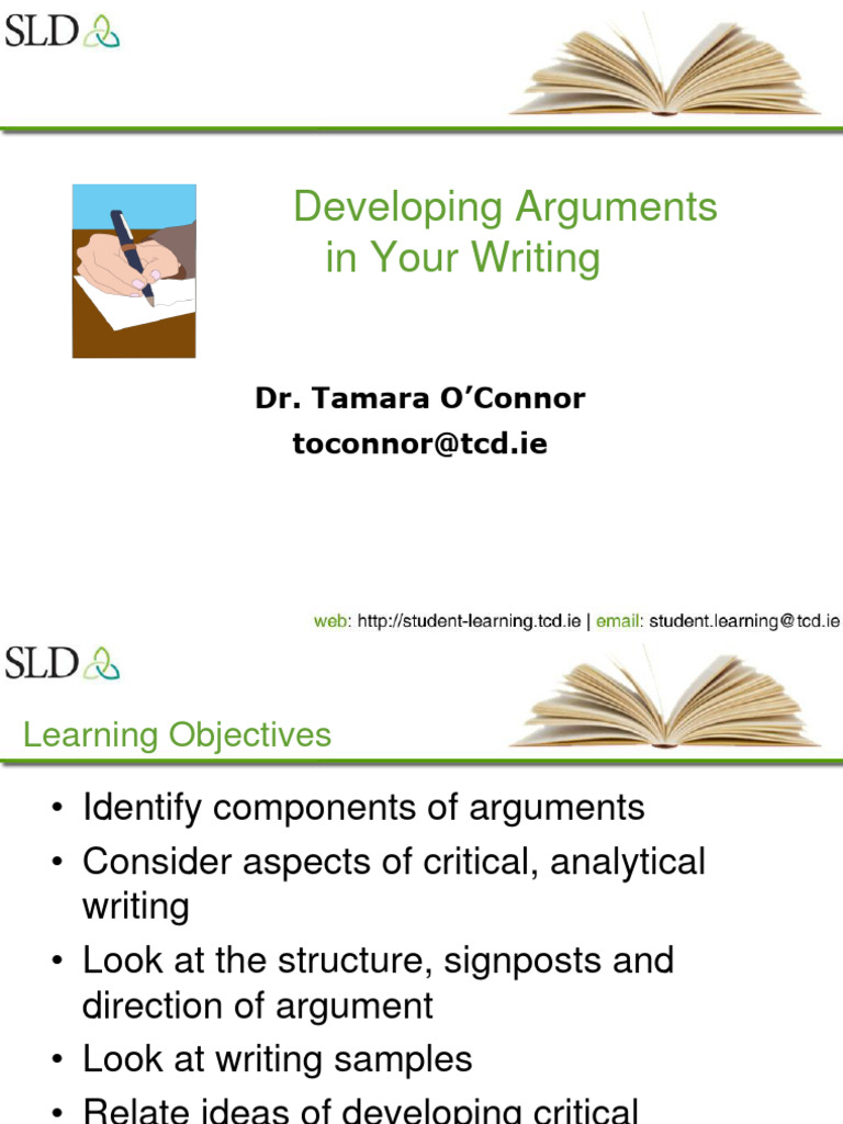 Developing Effective Writing Arguments | PDF | Argument | Molecular Biology